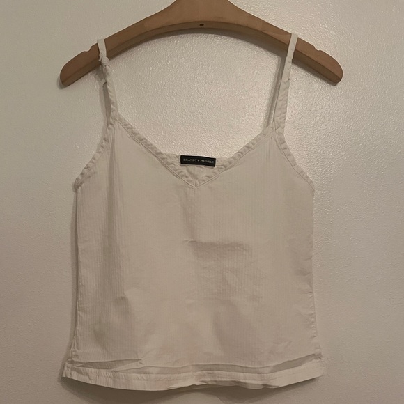 Brandy Melville | Tops | Brandy Melville White Tank Cropped Top | Poshmark